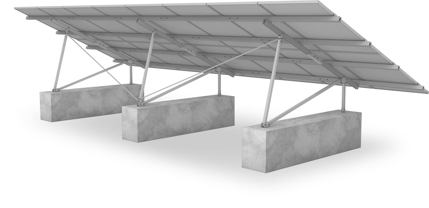 P-Rack Mounting kit 15/20/25° 0.8kN/m²