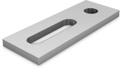 Adapter plate aluminium, M12