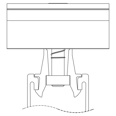 Universal Middle Clamp OneMid 30-42 mm, black anodized