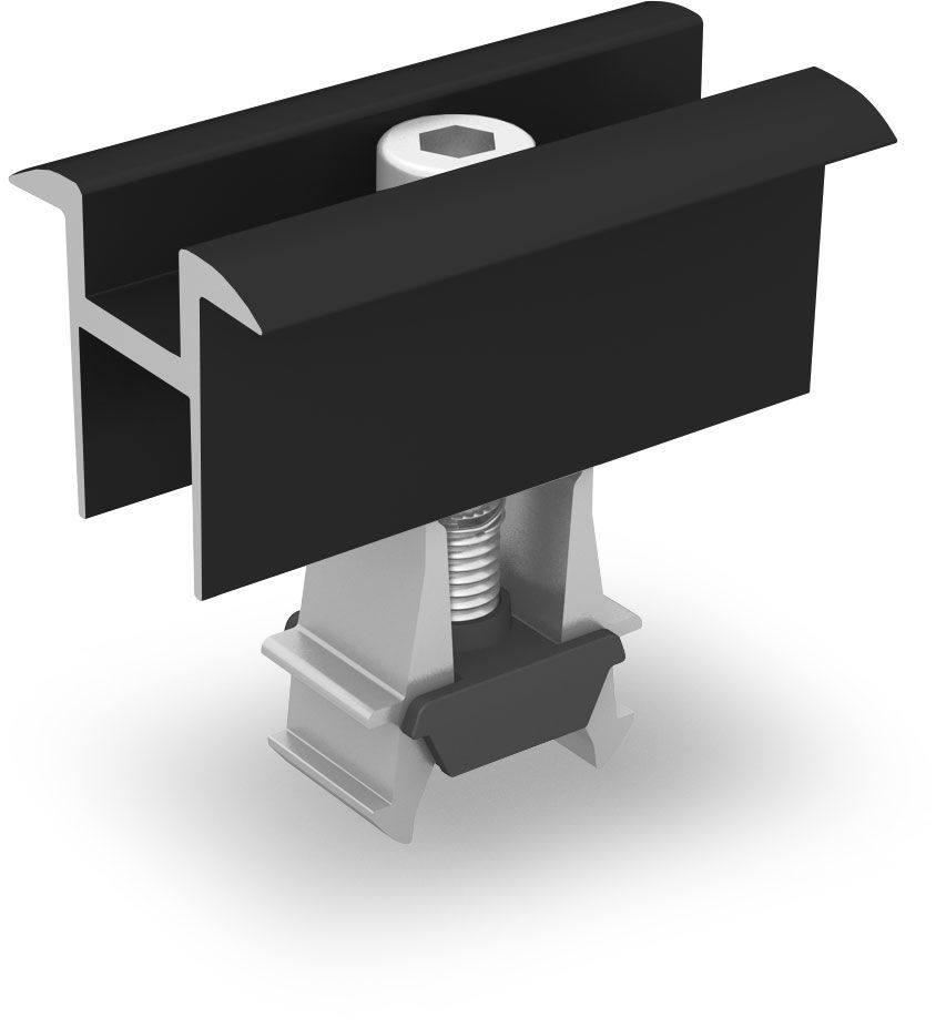 Universal Middle Clamp OneMid 30-42 mm, black anodized