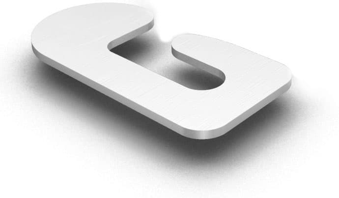 Distance plate for roof hooks