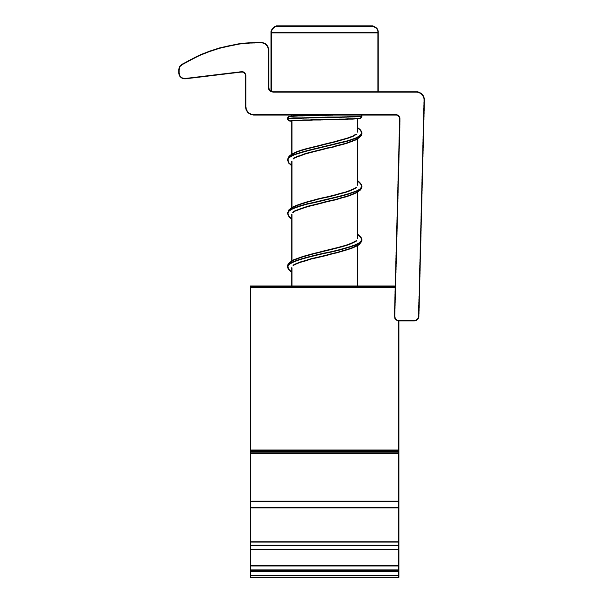 DomeClamp End Clamp 30-50 mm, black anodized